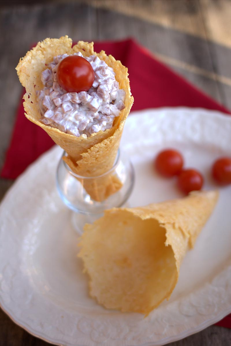 Carnivore Ham ’n’ Cheese Cones – Keto-Adapted