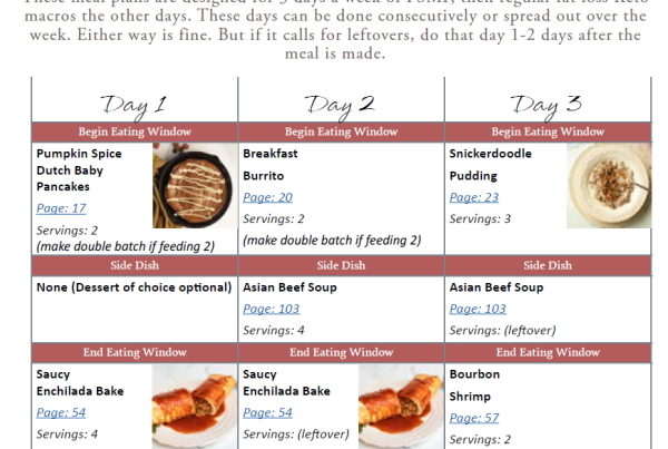 Protein Sparing Modified Fast Meal Plan – Keto-Adapted